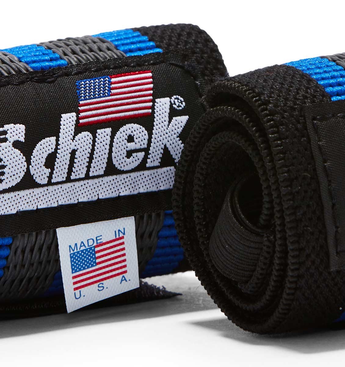 Schiek 18" Wrist Wraps - Black/Blue – LOBOCKI